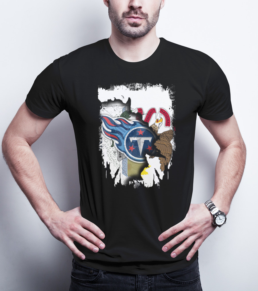 Illinois Pride Merged With Titans Emblem T-Shirt
