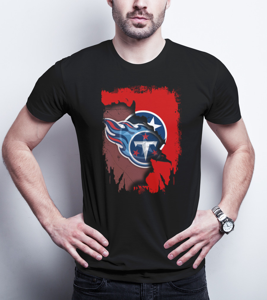 Tennessee Titans Together State Flag Fusion T-Shirt