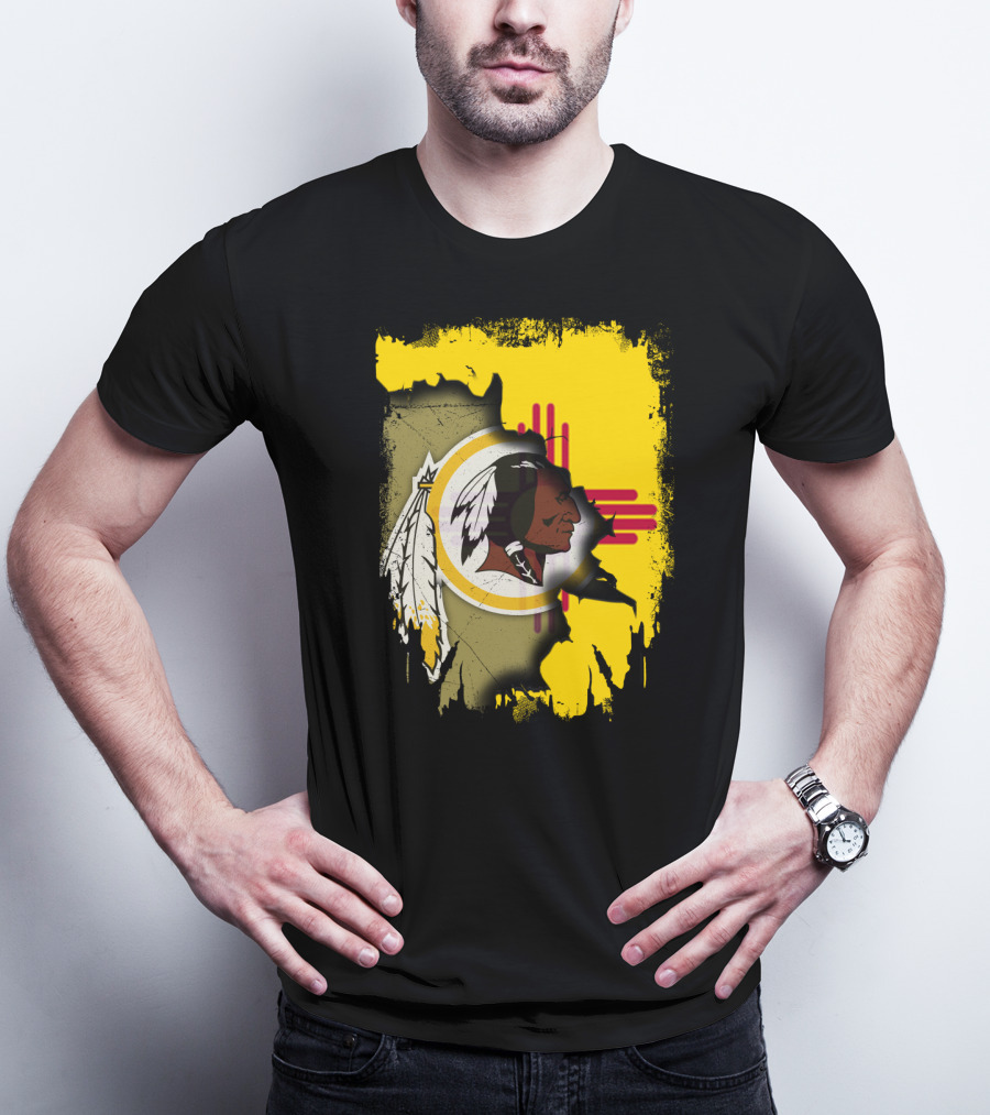New Mexico Together Redskins Logo Zia Symbol T-Shirt