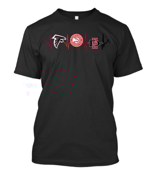 Love Falcons Atlanta Hawks San Diego State Aztecs Sdsa T-Shirt