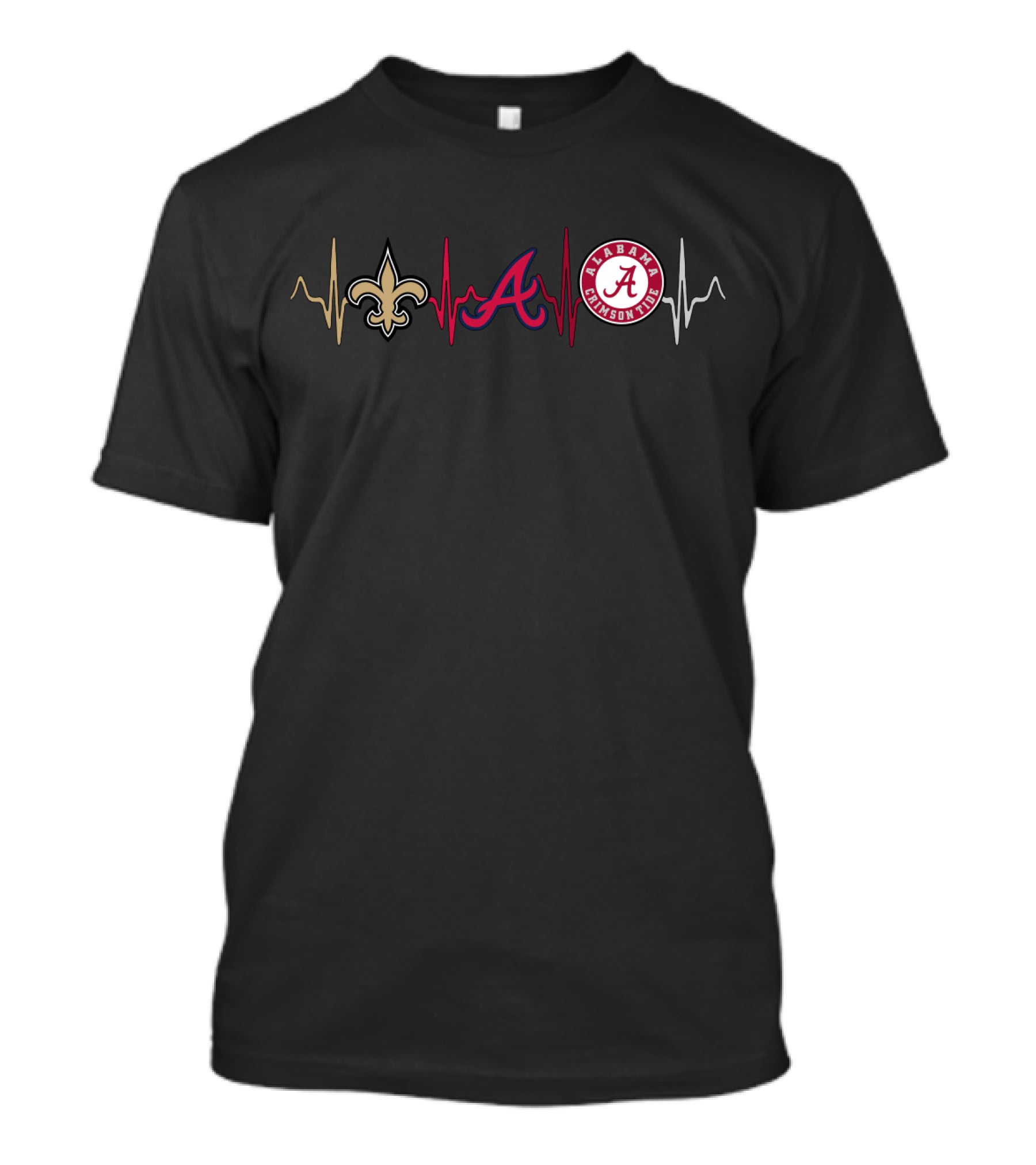 Love Saints Braves Alabama With Act T-Shirt