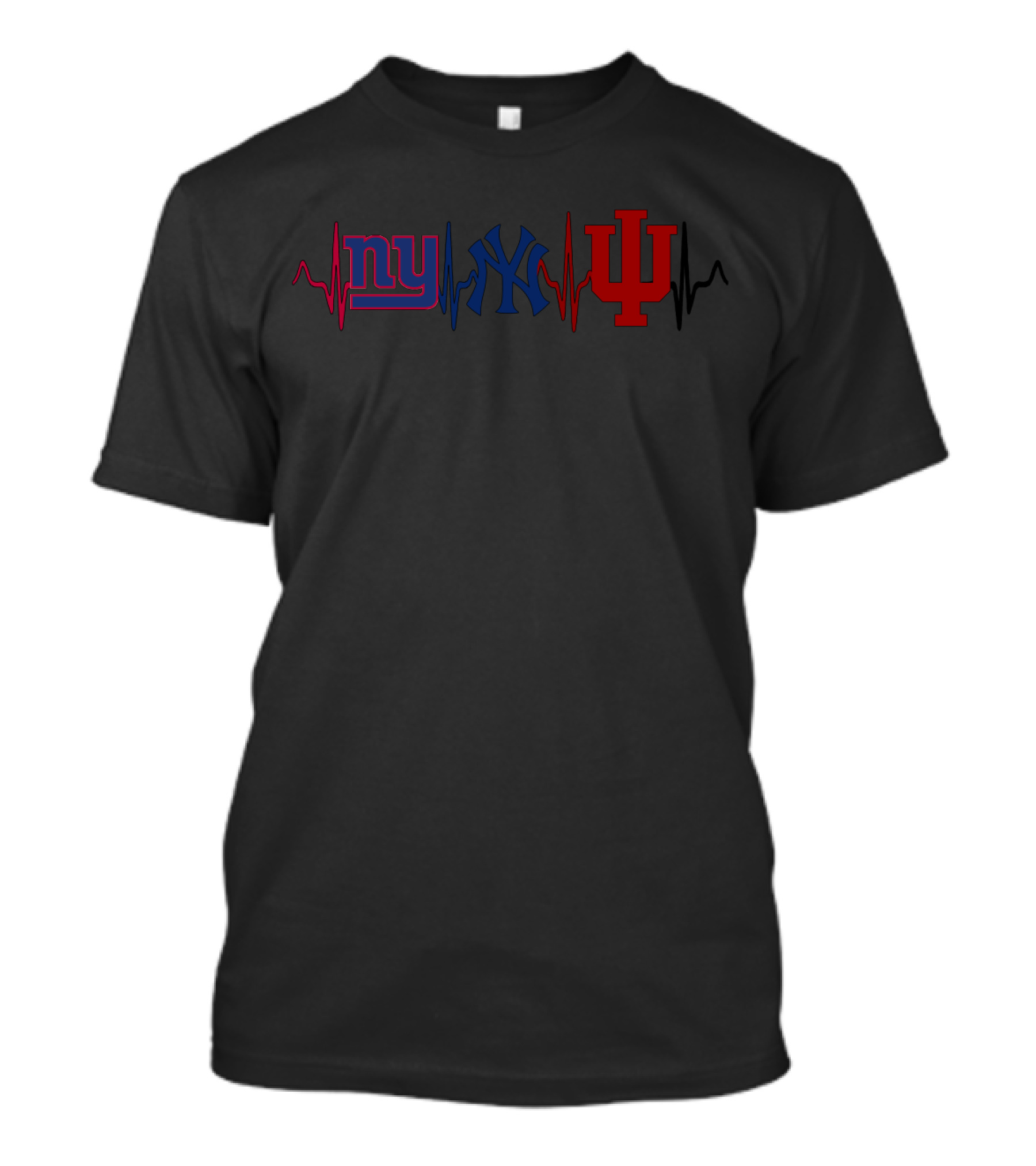 Love Giants Yankees Ih Heartbeat T-Shirt