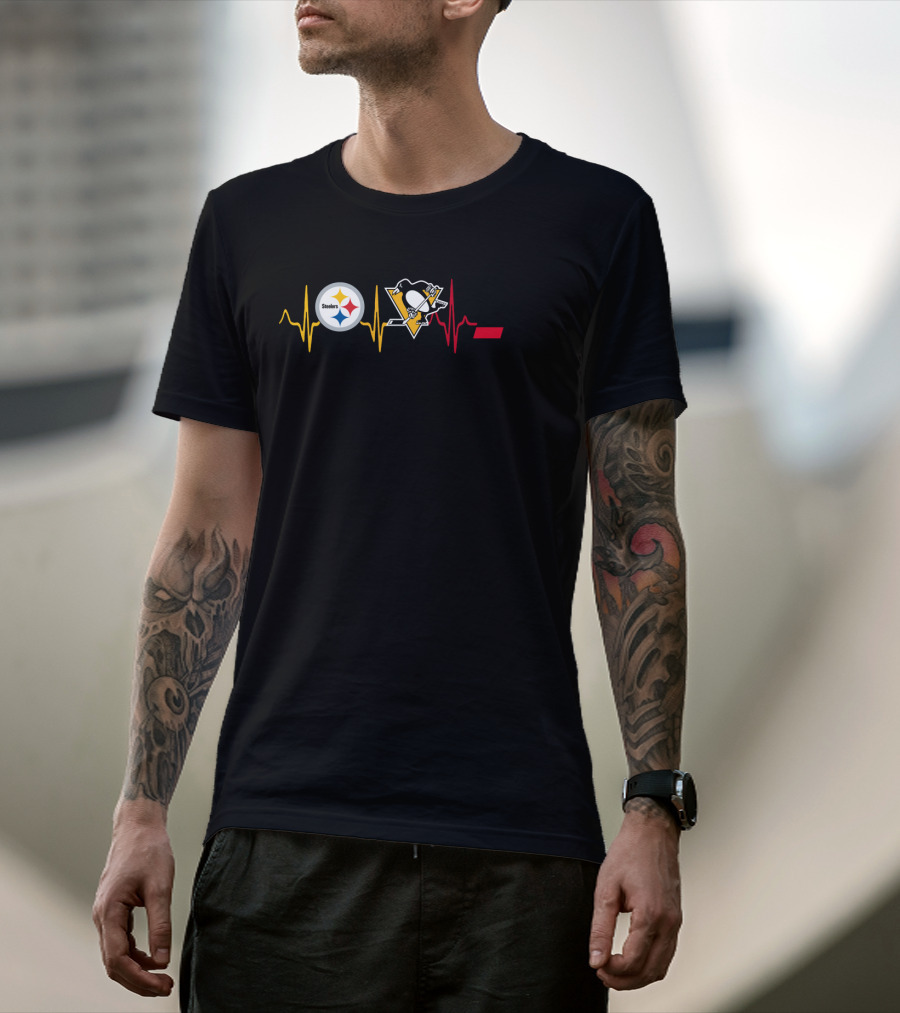 Steelers Penguins Cincinnati Pulse Icons T-Shirt