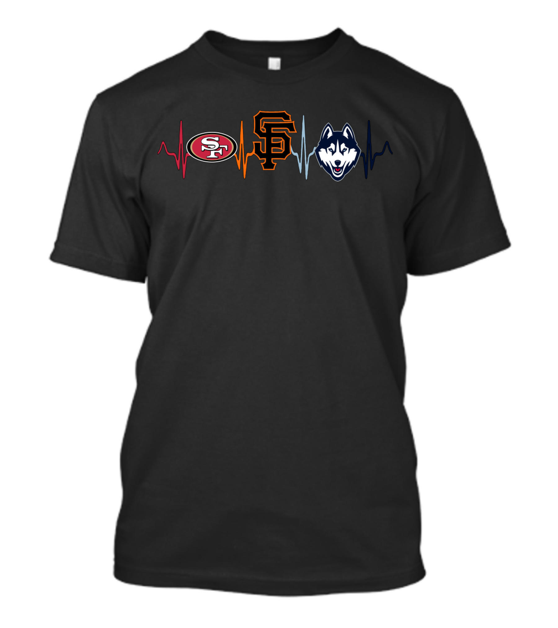 Love 49ers Giants Sf Huskies Ch T-Shirt