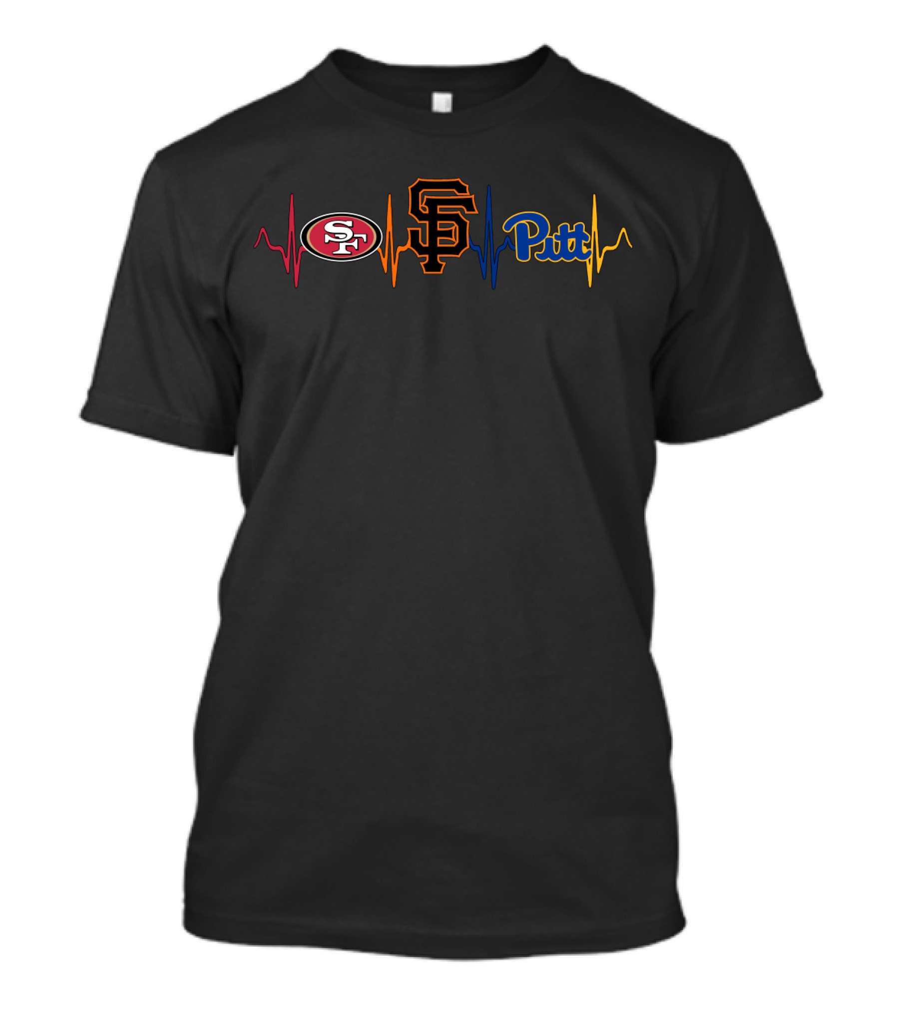 Love 49ers Giants Pitt Pulse T-Shirt
