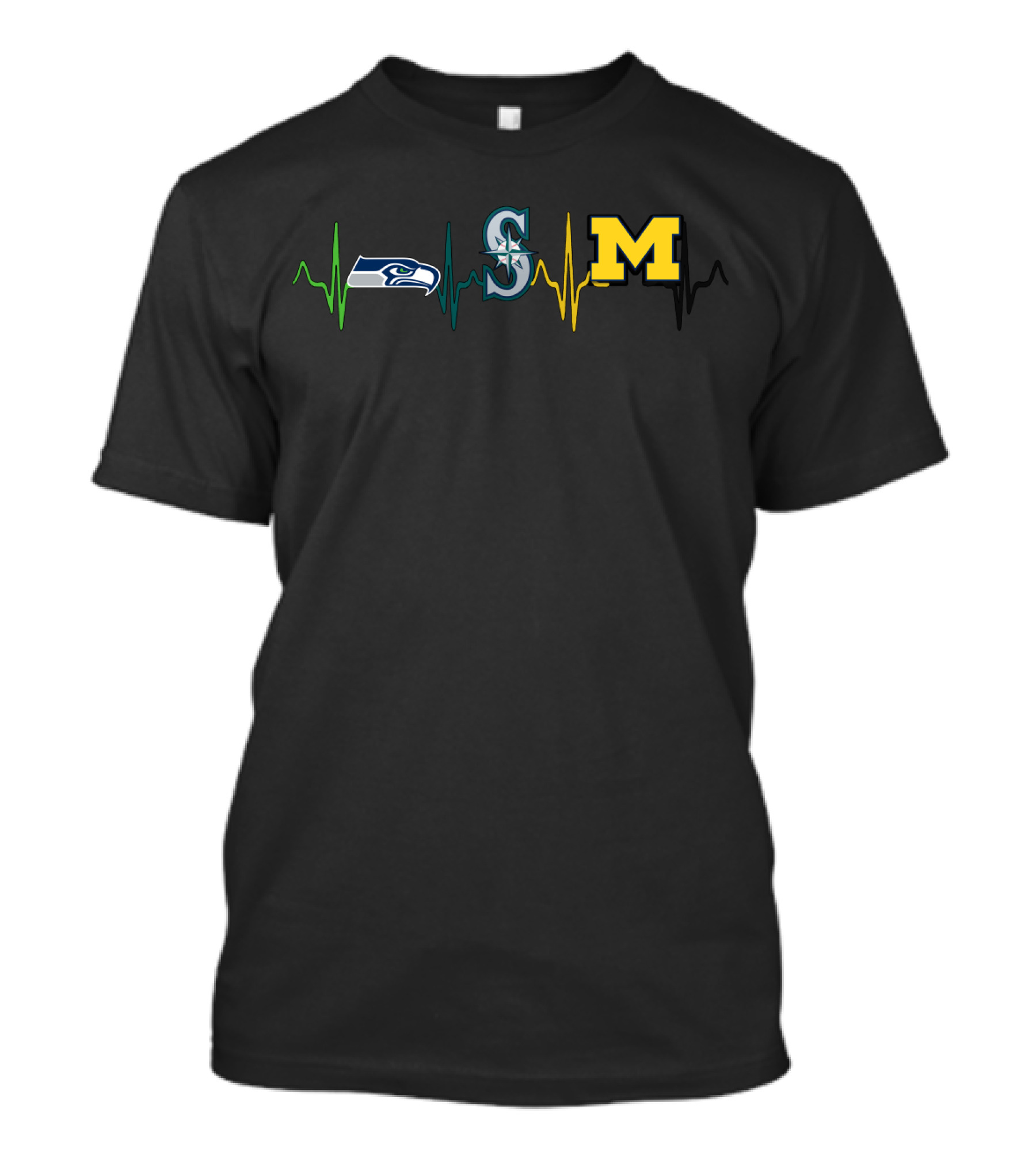 Seahawks Mariners Michigan Pulse T-Shirt