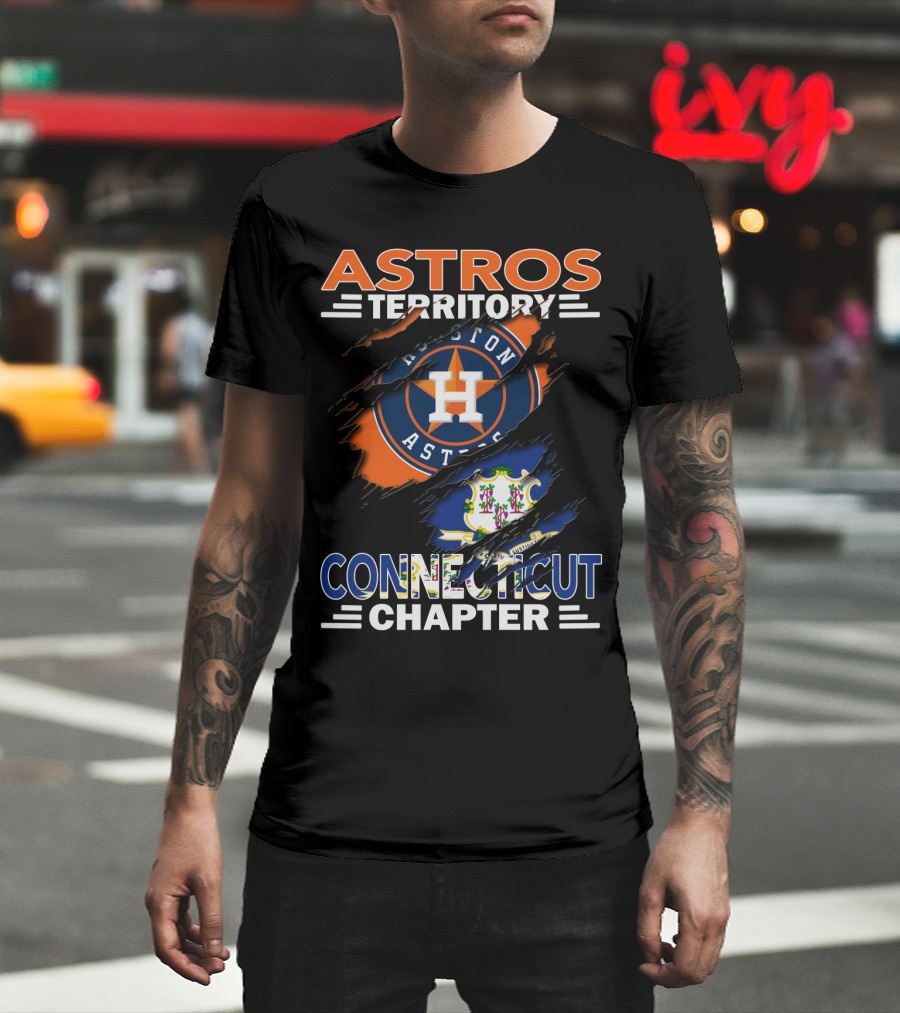 Astros Territory Houston Astros Logo Connecticut Chapter T-Shirt