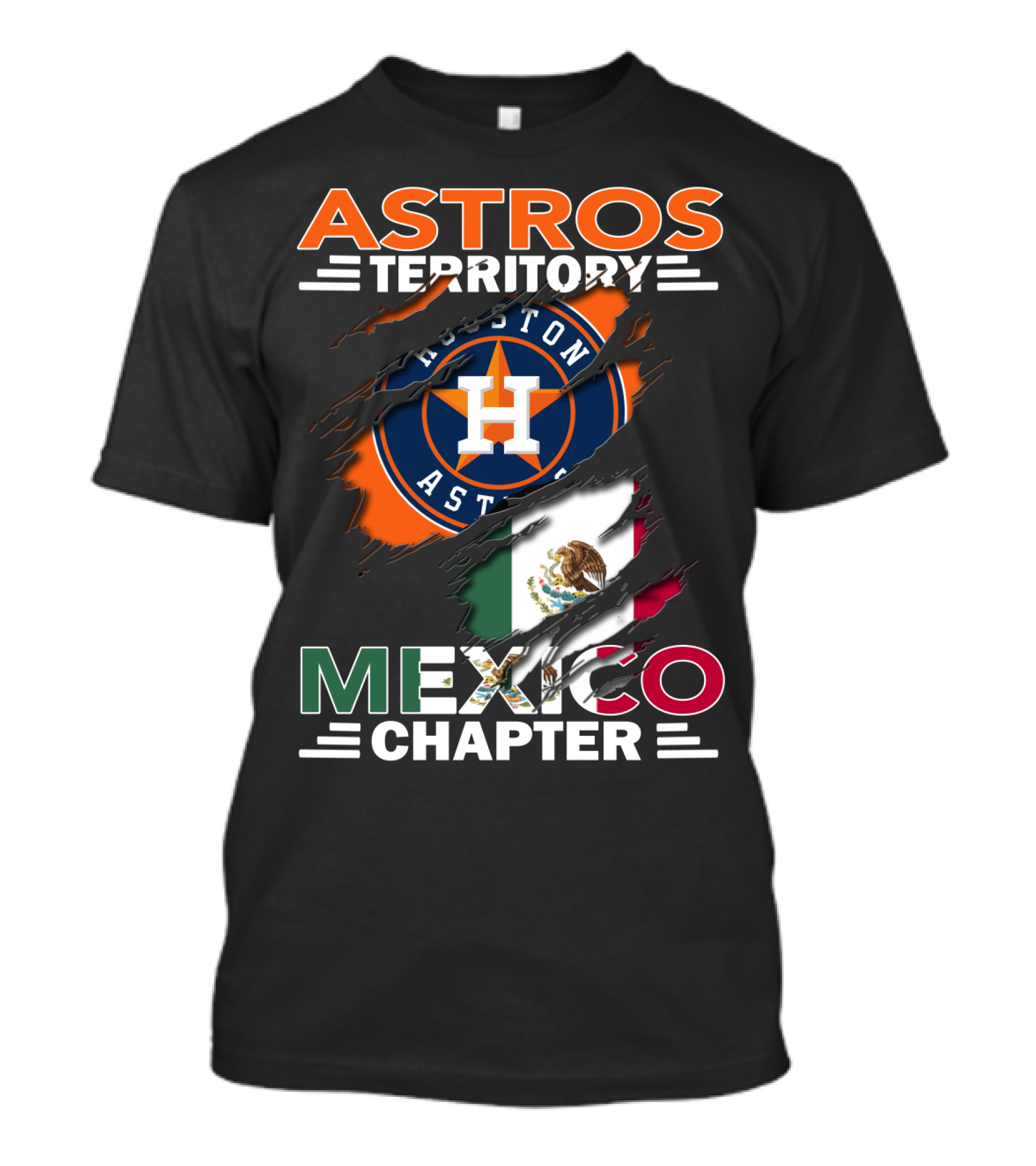 Houston Astros Territory Mexico Chapter Flag T-Shirt