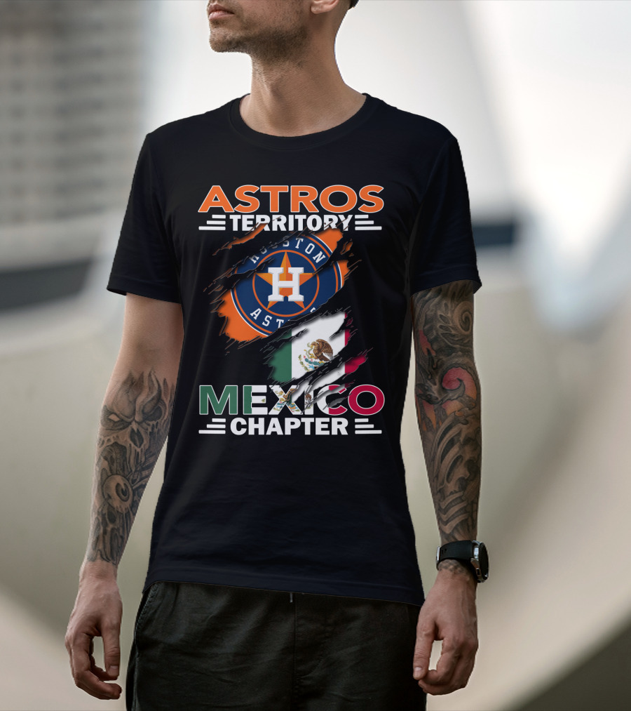 Houston Astros Territory Mexico Chapter Flag T-Shirt