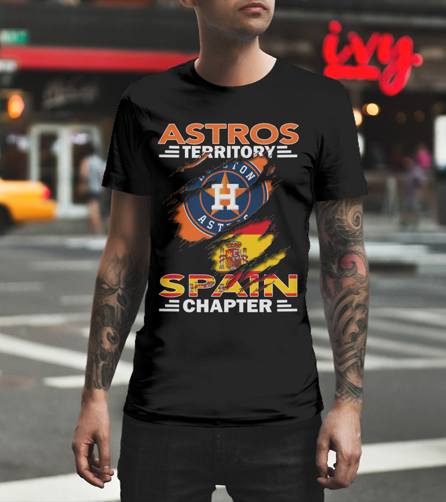 Astros Territory Spain Chapter Houston Astros Spain Flag T-Shirt