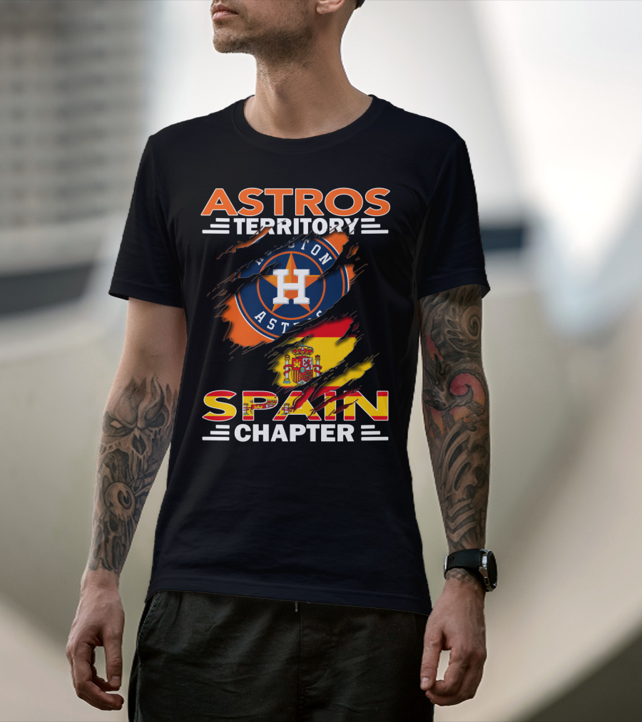 Astros Territory Spain Chapter Houston Astros Spain Flag T-Shirt