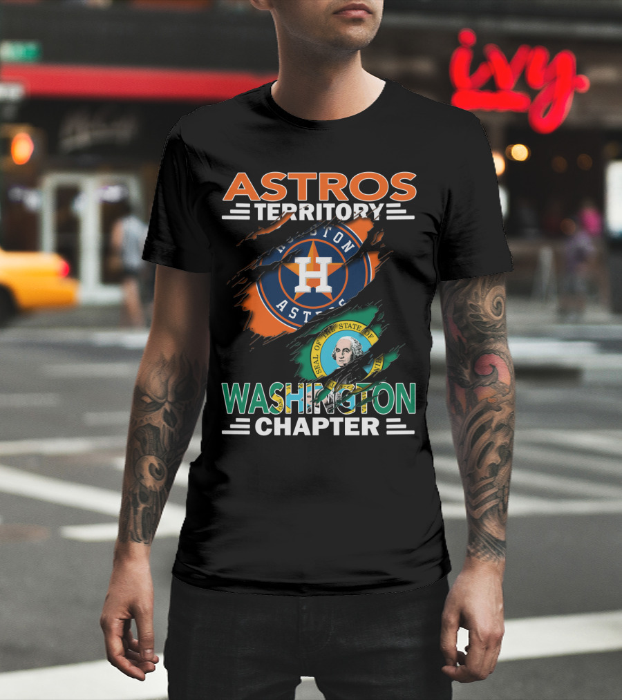 Astros Territory Washington Chapter Houston Astros Seal Of Washington T-Shirt