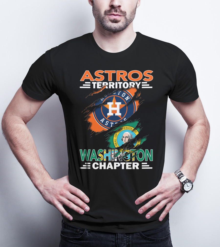 Astros Territory Washington Chapter Houston Astros Seal Of Washington T-Shirt