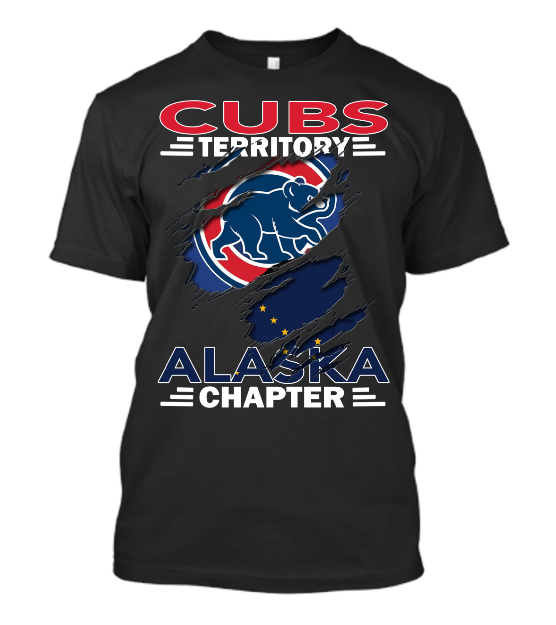 Cubs Territory Alaska Chapter Flag Bear T-Shirt