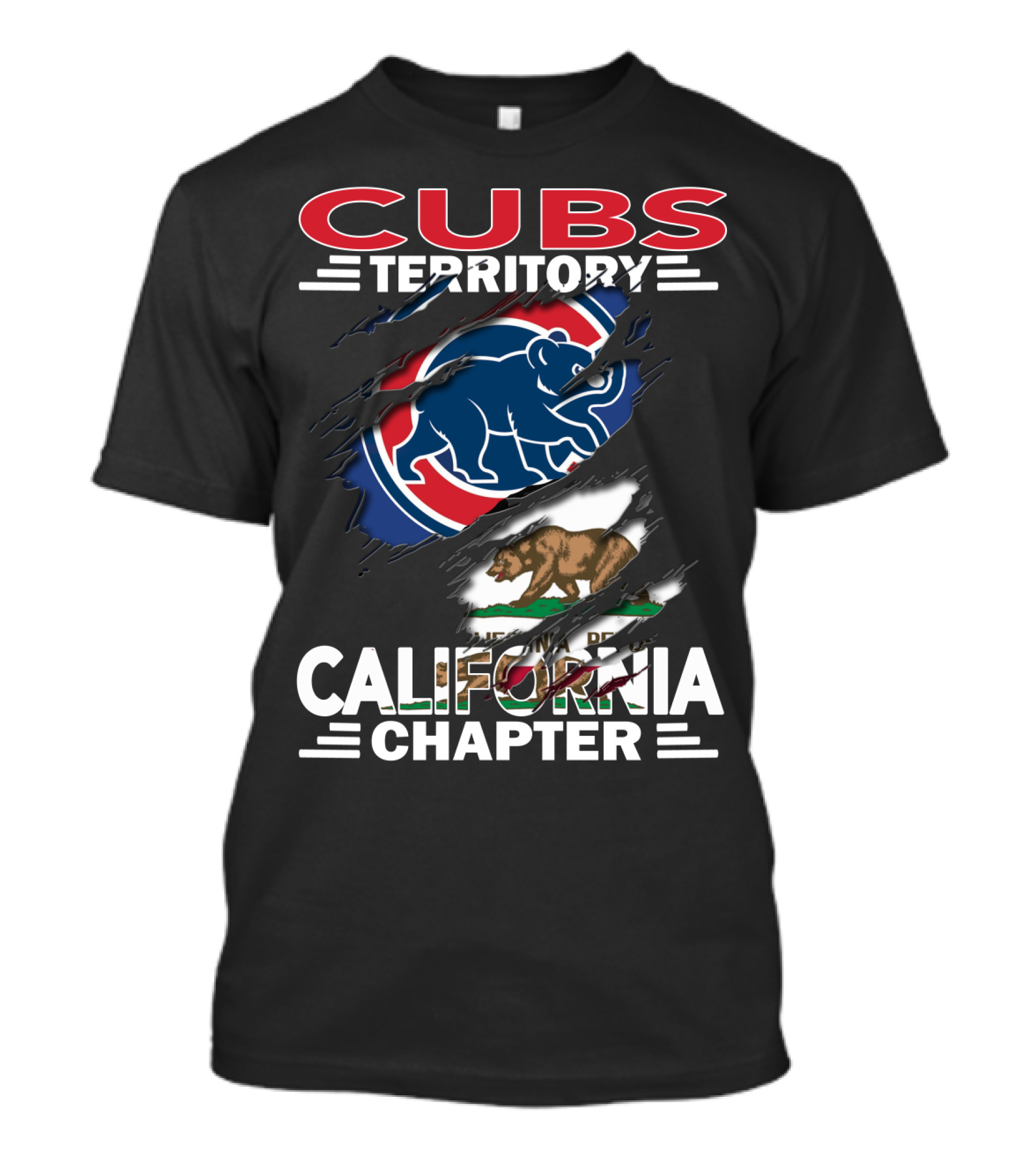 Cubs Territory California Chapter Bear Flag T-Shirt