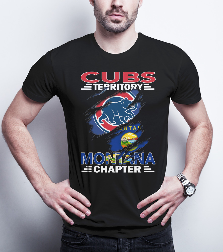 Cubs Territory Montana Chapter Bears And State Flag Elements T-Shirt