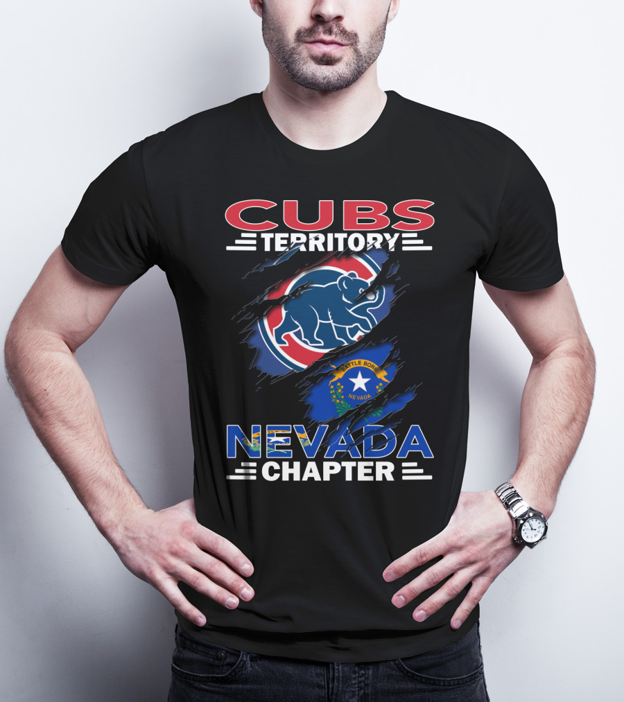 Cubs Territory Nevada Chapter Battle Born Nevada Flag Integration T-Shirt