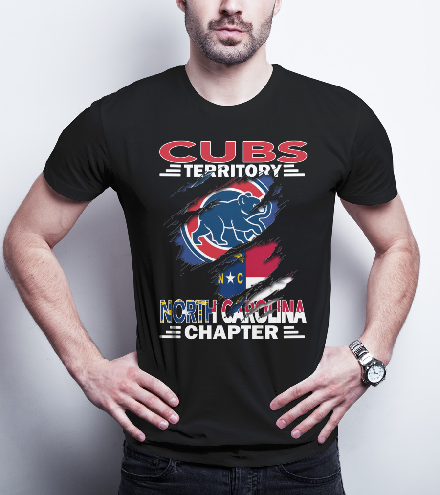 Cubs Territory North Carolina Chapter Flag And Bear T-Shirt