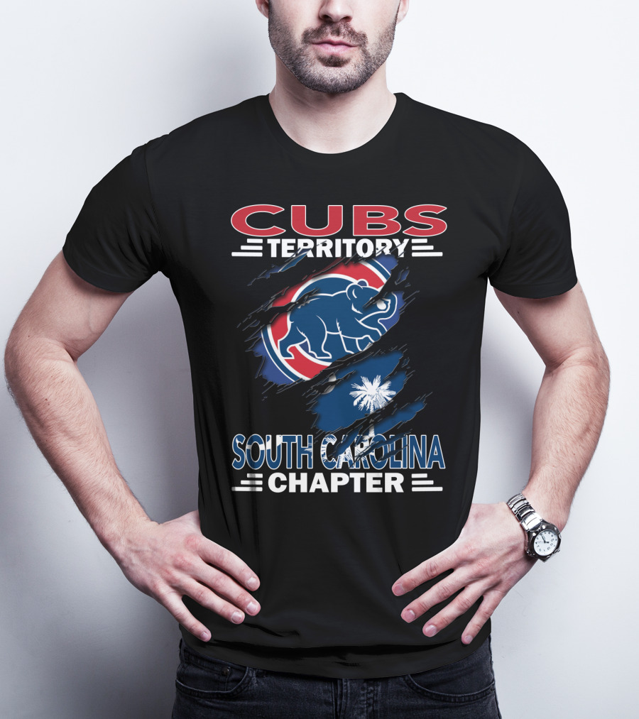 Cubs Territory South Carolina Chapter Cubs Logo South Carolina Flag T-Shirt