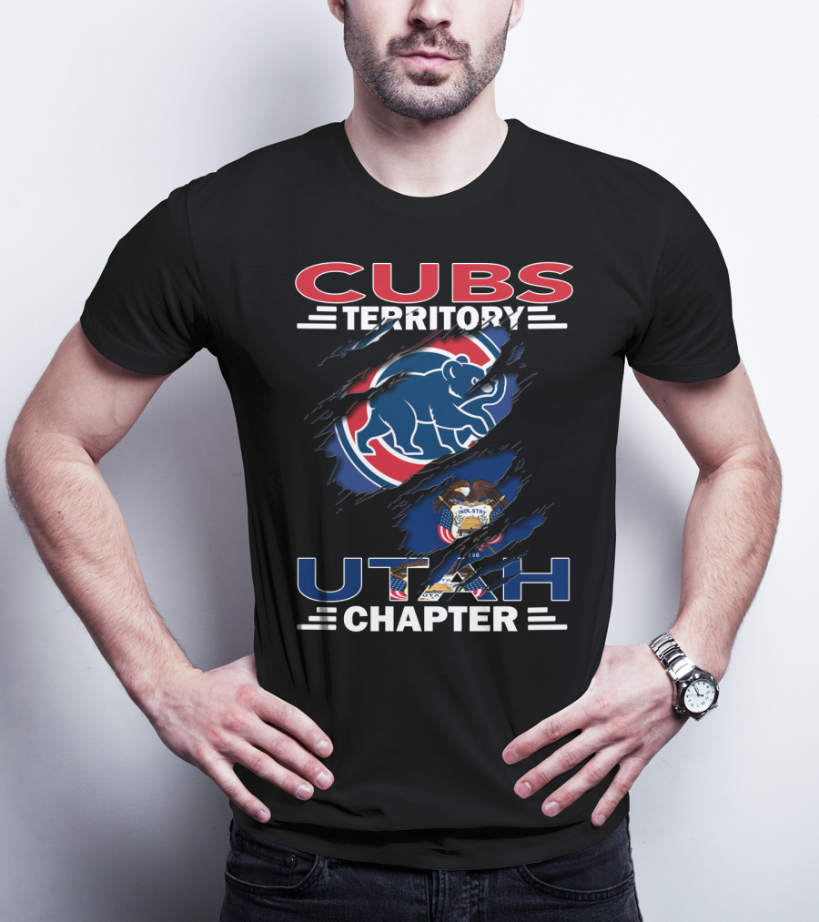 Cubs Territory Utah Chapter Bears And State Flag T-Shirt