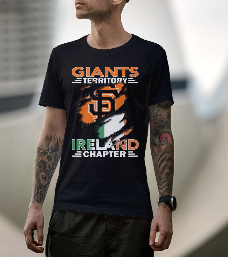 Giants Territory Ireland Chapter Sf Giants Irish Flag T-Shirt