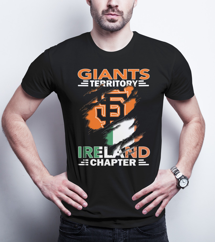 Giants Territory Ireland Chapter Sf Giants Irish Flag T-Shirt
