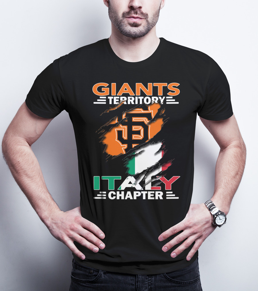 Giants Territory Sf Logo Italy Chapter T-Shirt