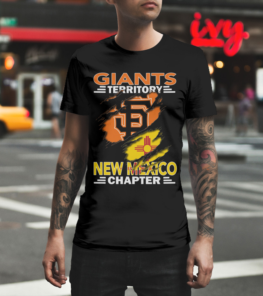 Giants Territory New Mexico Chapter Sf Logo Zia Symbol T-Shirt