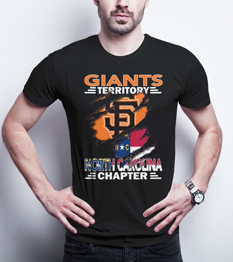 Giants Territory Sf Logo North Carolina Chapter T-Shirt