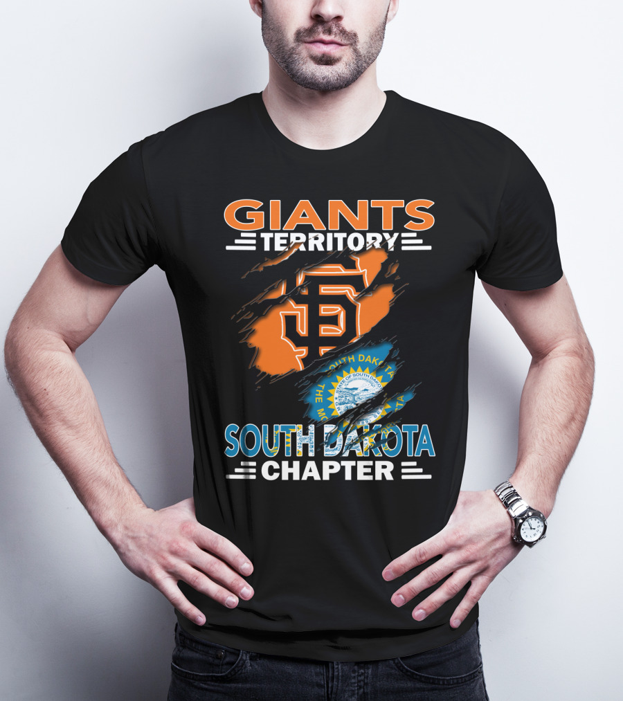 Giants Territory San Francisco South Dakota Chapter Logo And State Seal T-Shirt