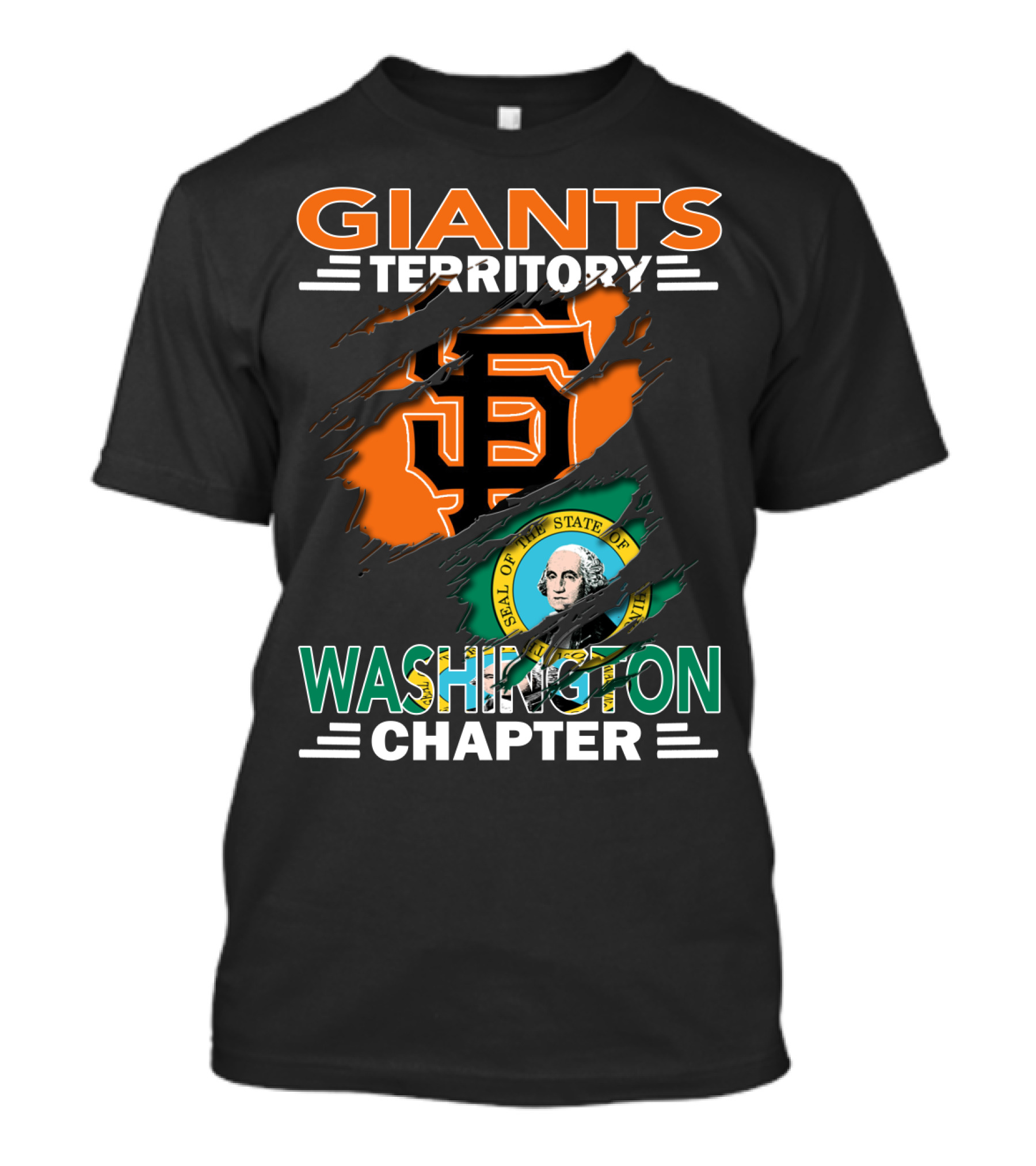 Giants Territory Washington Chapter State Seal T-Shirt