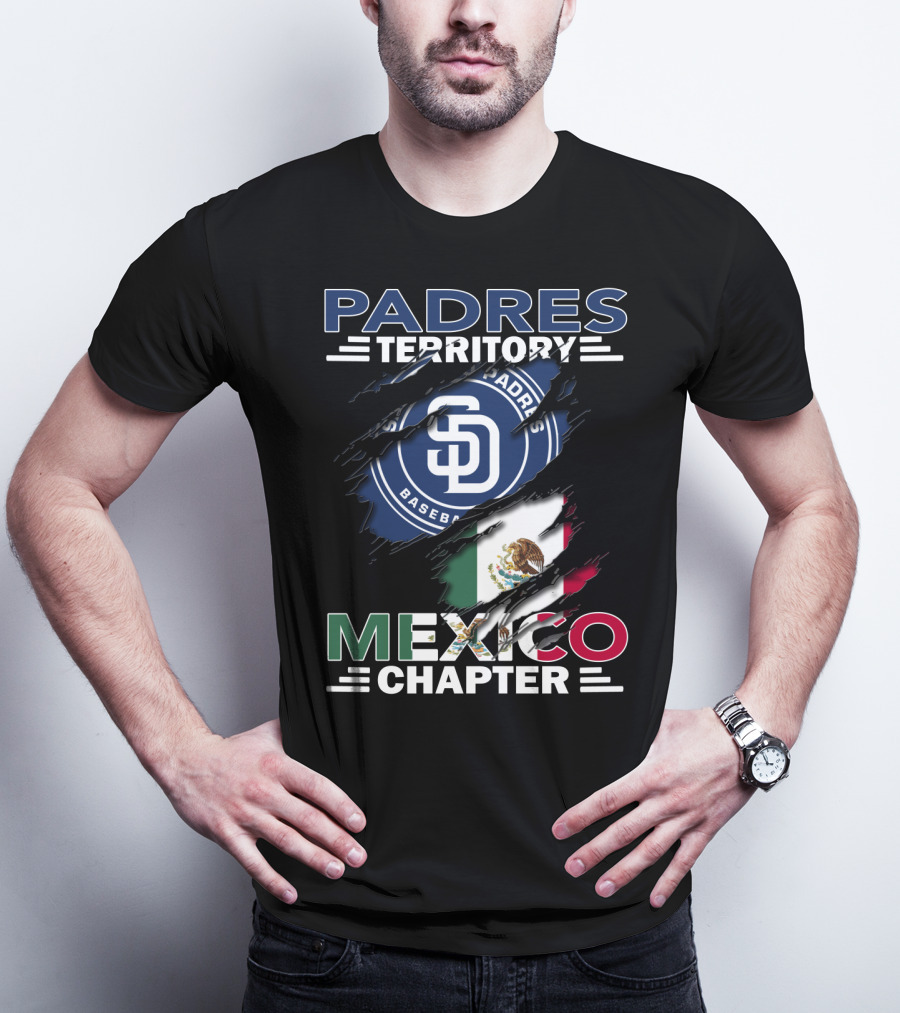 Padres Territory Mexico Chapter SD Baseball Flag T-Shirt