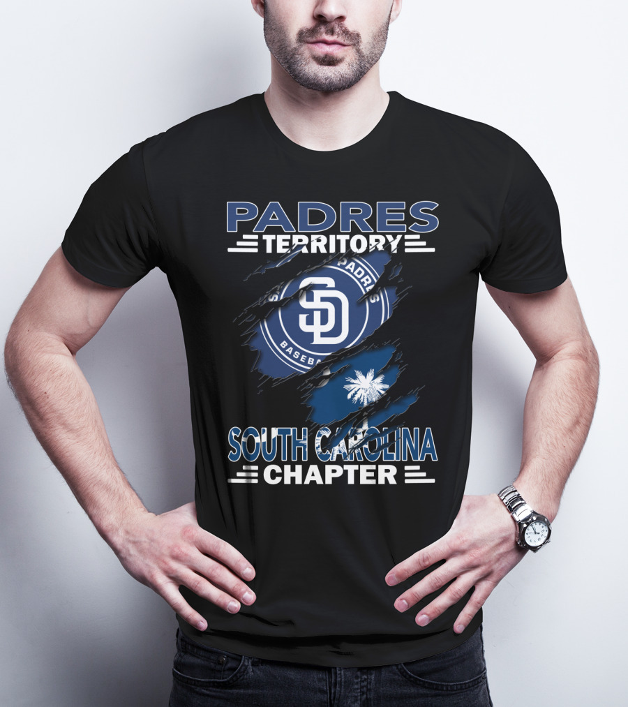 San Diego Padres Territory South Carolina Chapter Baseball Fan Club T-Shirt