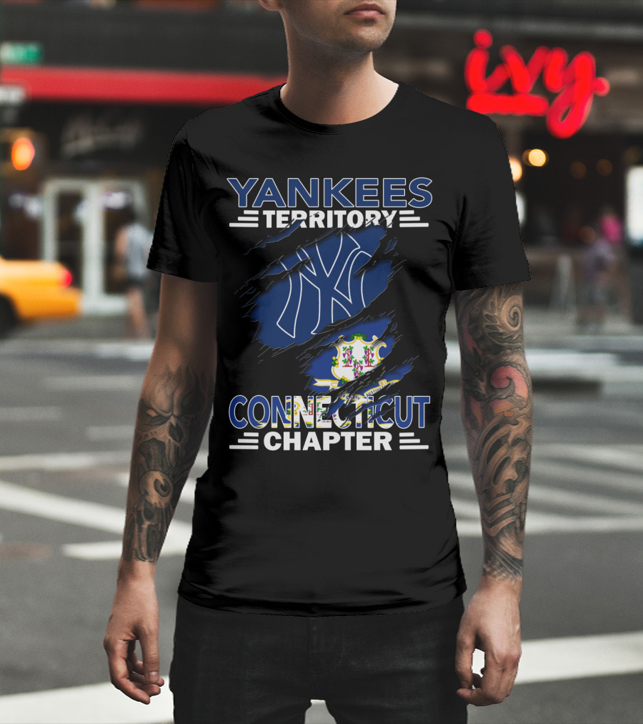 Yankees Territory Connecticut Chapter NY Logo State Pride T-Shirt
