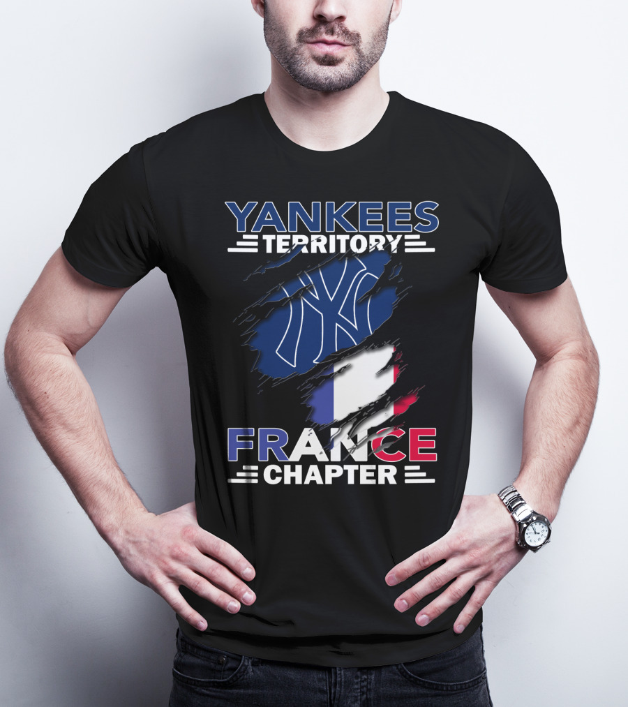 YANKEES TERRITORY FRANCE CHAPTER NY FLAG T-Shirt