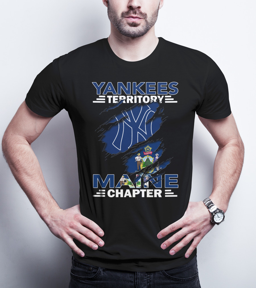 Yankees Territory Maine Chapter Emblem With State Seal T-Shirt