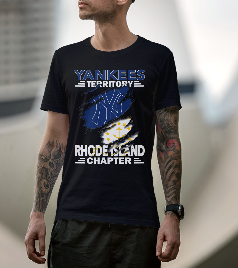 Yankees Territory New York Yankees Logo Rhode Island Chapter T-Shirt