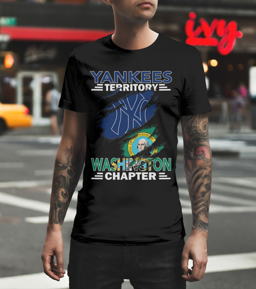 Yankees Territory Washington Chapter Seal Of State T-Shirt
