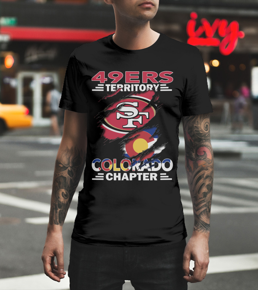 49ers Territory SF Logo Colorado Flag Chapter T-Shirt