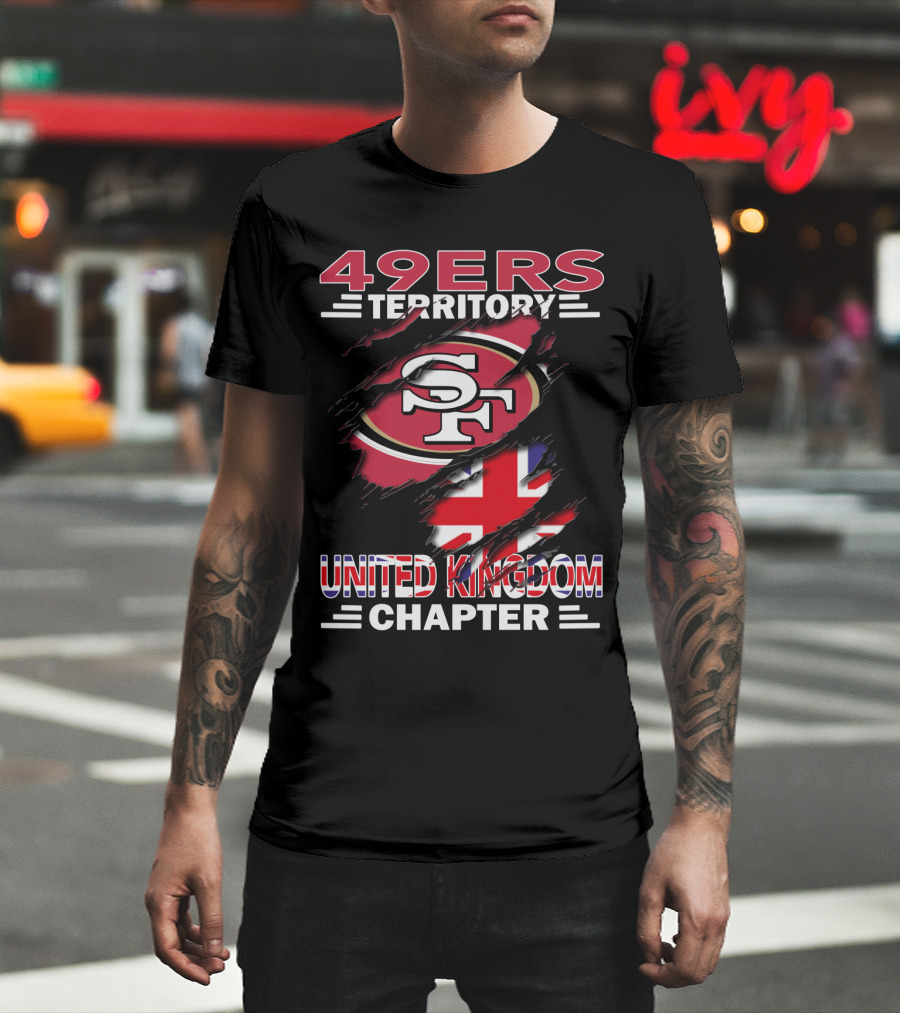 49ers Territory United Kingdom Chapter SF Logo Flag T-Shirt