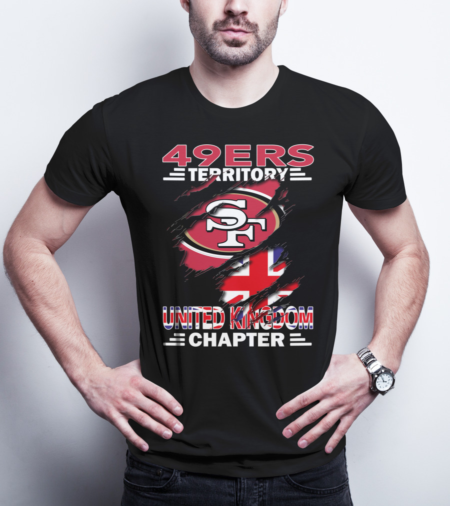49ers Territory United Kingdom Chapter SF Logo Flag T-Shirt