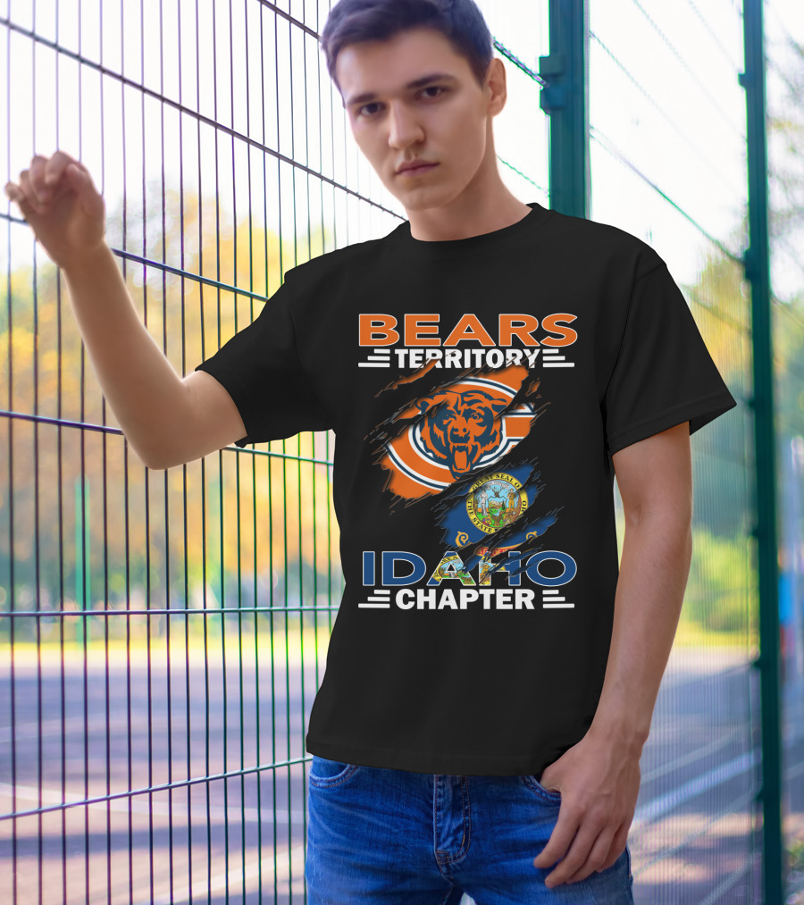 Bears Territory Idaho Chapter Chicago Bears State Seal T-Shirt
