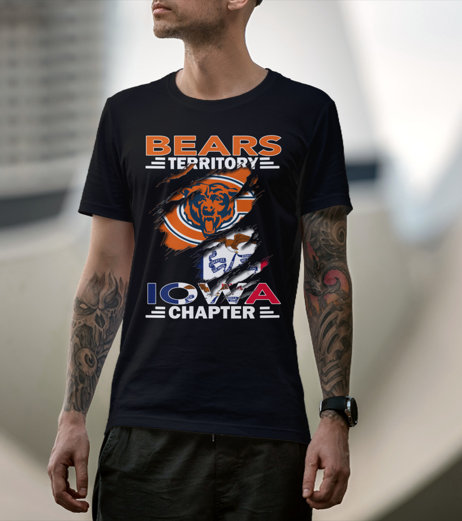 Bears Territory Iowa Chapter Chicago Bears Fan Club T-Shirt