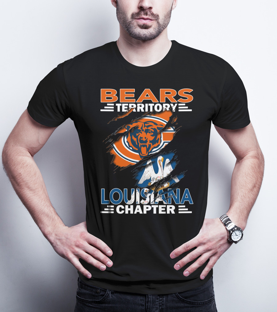 Bears Territory Chicago Logo Louisiana Chapter T-Shirt