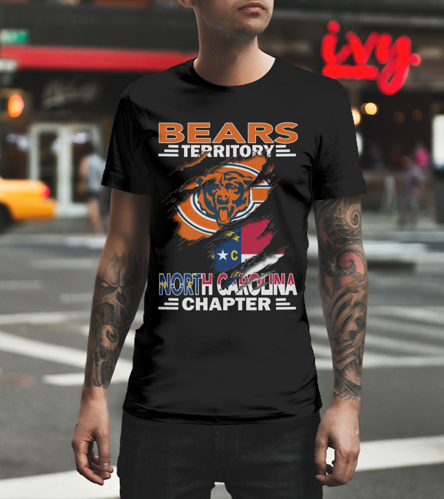 Bears Territory Chicago Bears North Carolina Chapter T-Shirt