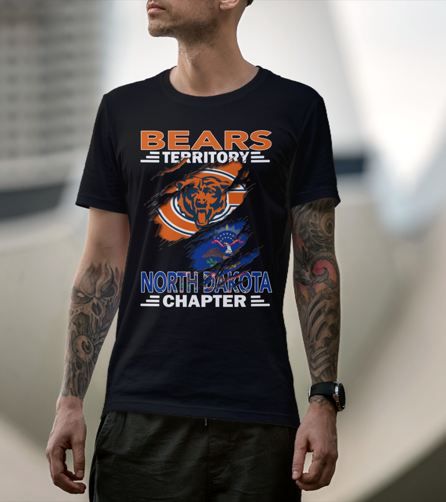 BEARS Territory Chicago Bears North Dakota Chapter T-Shirt