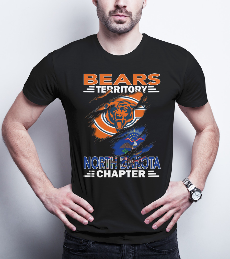 BEARS Territory Chicago Bears North Dakota Chapter T-Shirt