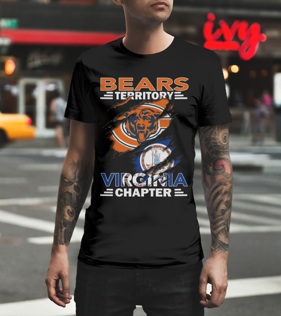Bears Territory Virginia Chapter Chicago Bears Fan Club Virginia Division T-Shirt