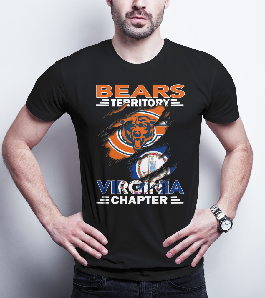 Bears Territory Virginia Chapter Chicago Bears Fan Club Virginia Division T-Shirt
