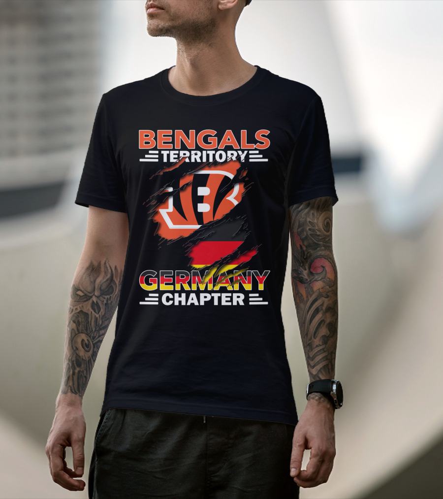 Bengals Territory Germany Chapter Logo With German Flag Elements T-Shirt